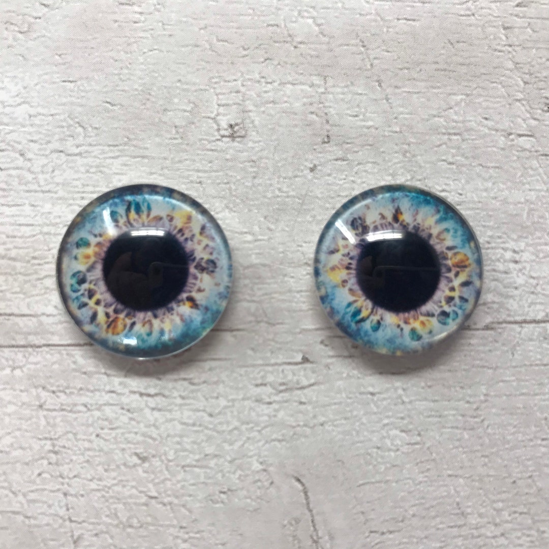 Pair of Realistic Glass Eye Cabochons in Sizes 6mm to 20mm Dragon Eyes ...