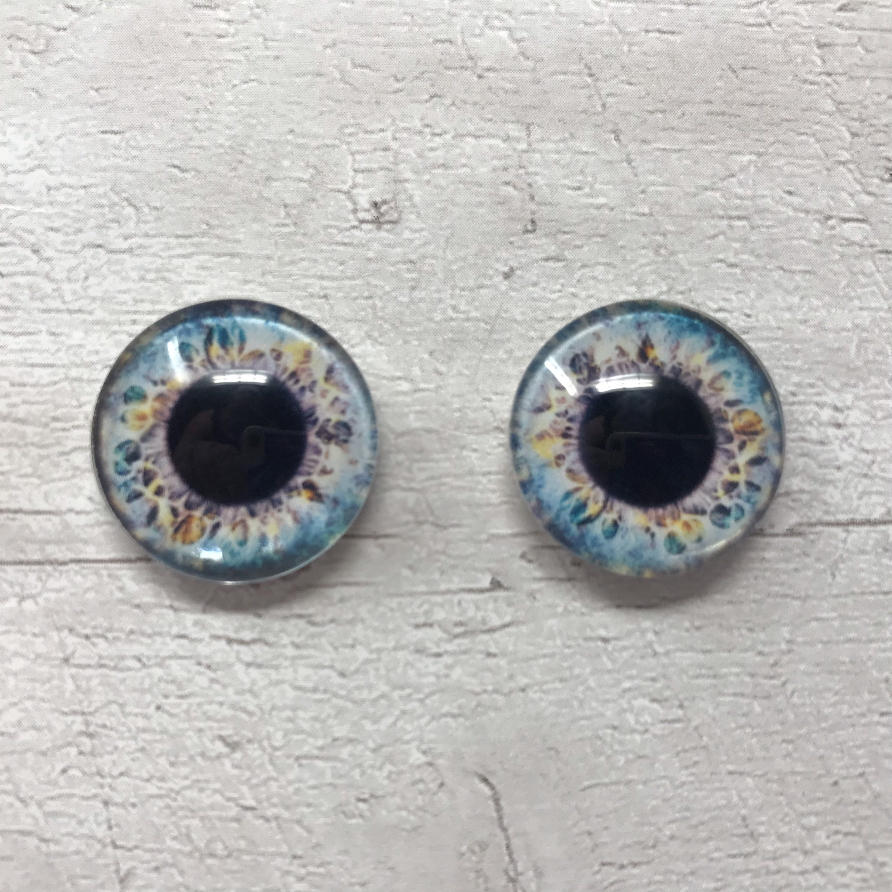 Pair of Realistic Glass Eye Cabochons in Sizes 6mm to 20mm | Etsy
