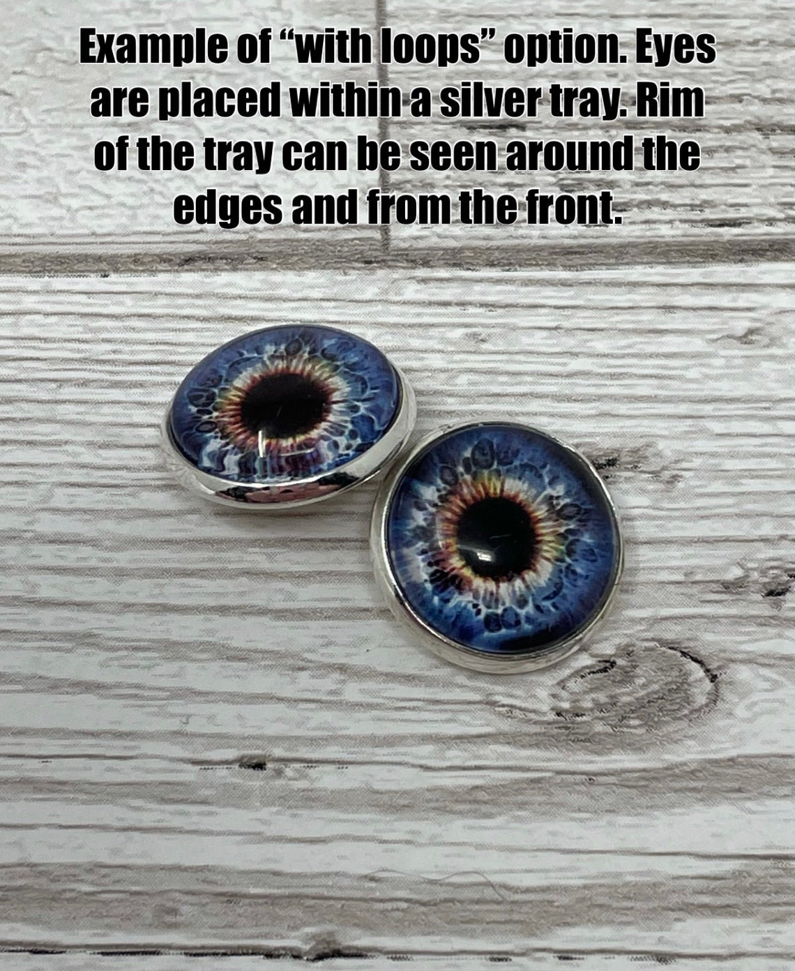 Pair of Realistic Glass Eye Cabochons in Sizes 6mm to 20mm | Etsy UK