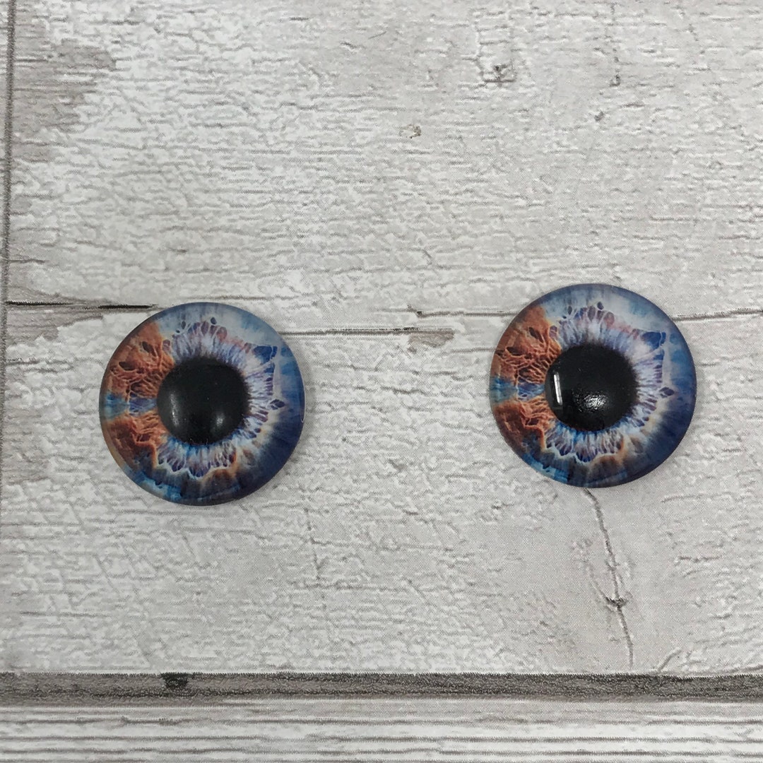 Glass Eye Cabochons in Sizes 6mm to 40mm Human Iris Dog Cat Animal Eyes ...