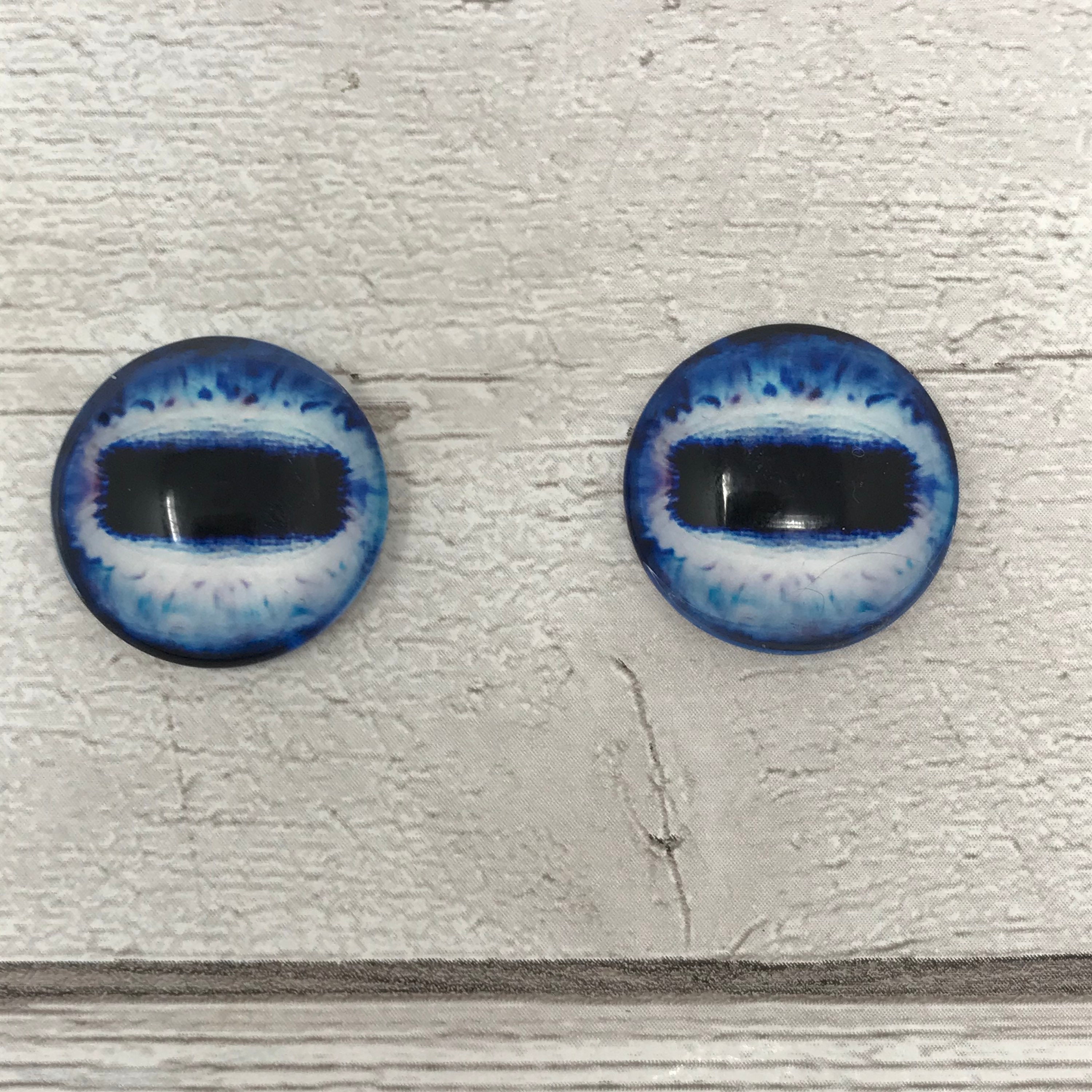 Blue Glass Eye Cabochons in Sizes 6mm to 40mm Sheep Eyes, Horse Eyes ...