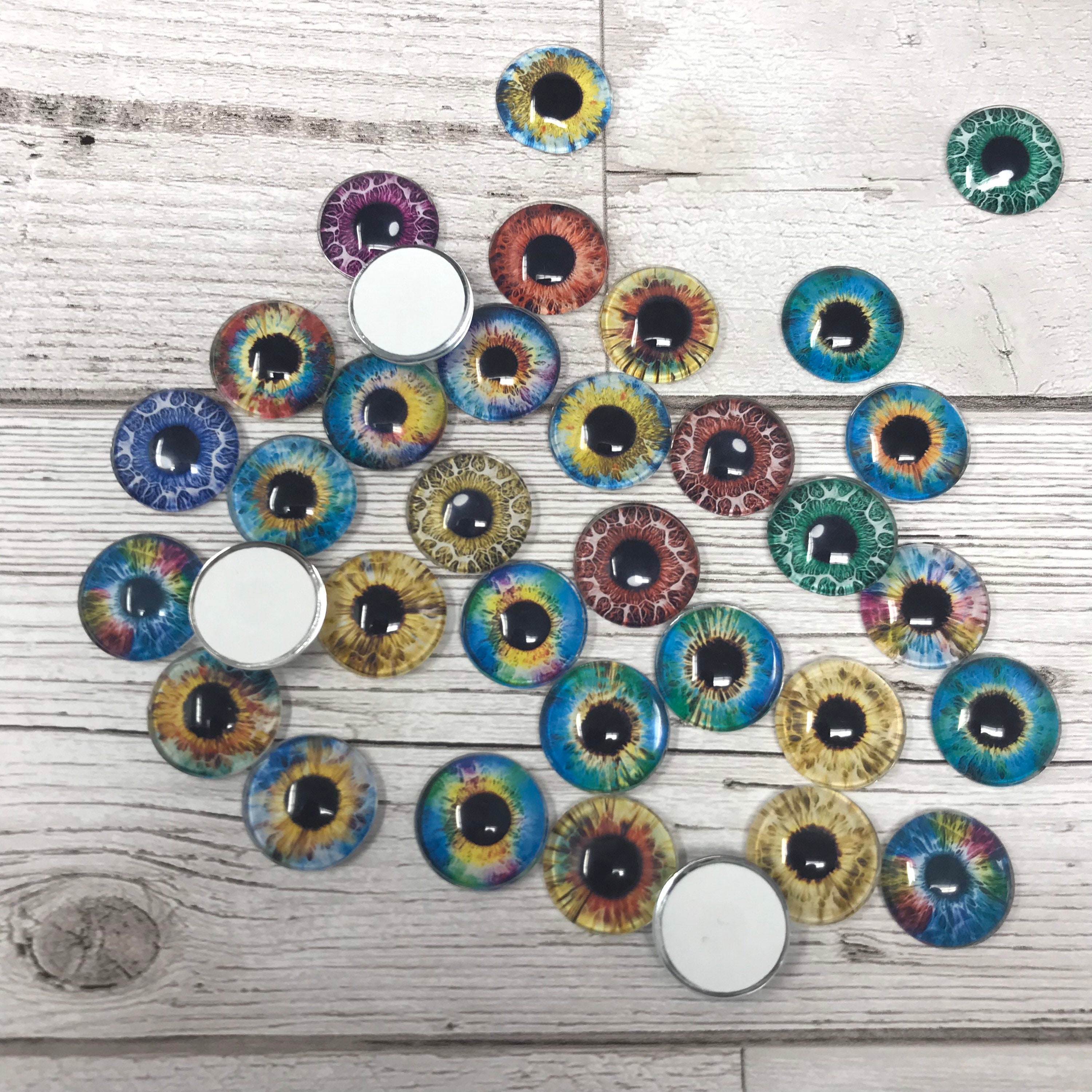 Yellow Glass Eye Cabochons in Sizes 8mm to 40mm Owl Eyes - Etsy