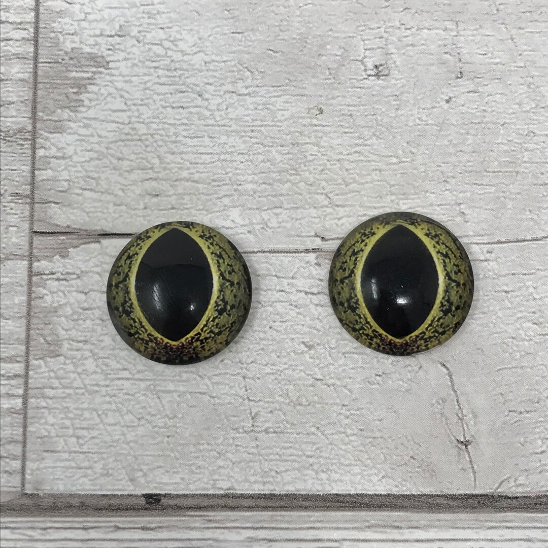 Glass Eye Cabochons in Sizes 6mm to 20mm Dragon Eyes Fish Reptile ...