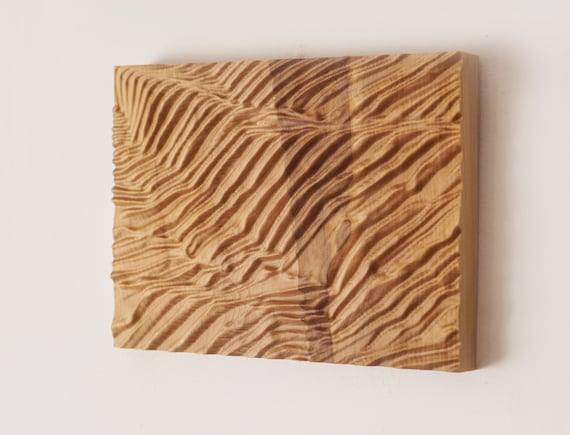 Wood Artwork for Home Decor Carved Relief Panel Rustic - Etsy