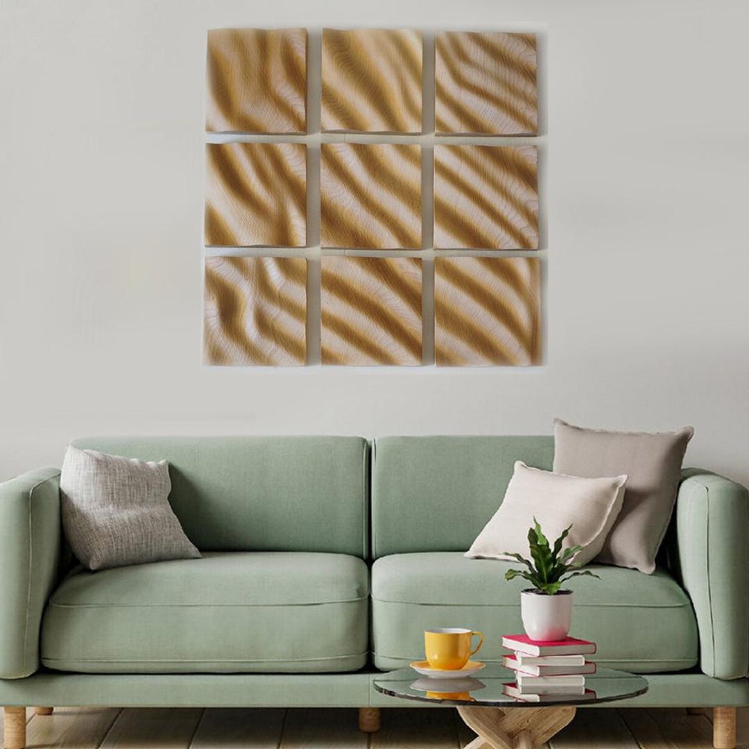 Wave Wood Wall Panel Set: Scandinavian Beach House Decor - Etsy