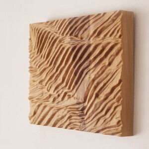 Wood Artwork for Home Decor, Carved Relief Panel, Rustic Interior ...