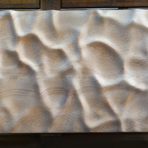 Wood Bas Relief Sea Waves, Sand Waves, Wall Decor,modern Wood Wall Art ...