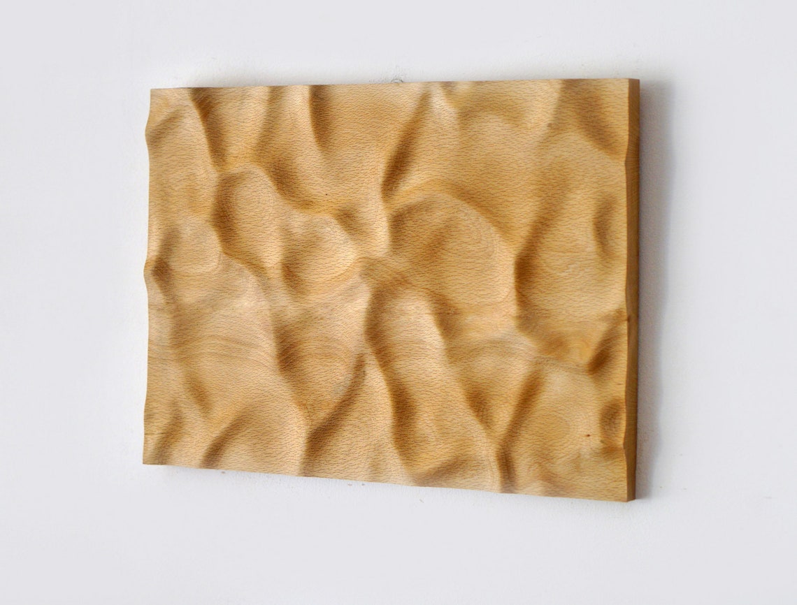 Wood Bas Relief Sea Waves Sand Waves Wall Decormodern Wood - Etsy