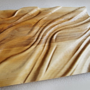 Set of 3 Wood Bas Relief Sculptures for Wall Decor,modern Wood Wall Art ...