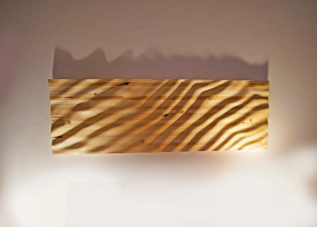 Reclaimed Pallet Art Wooden Waves, Recycled Wood Art, Pallet Wall Art ...