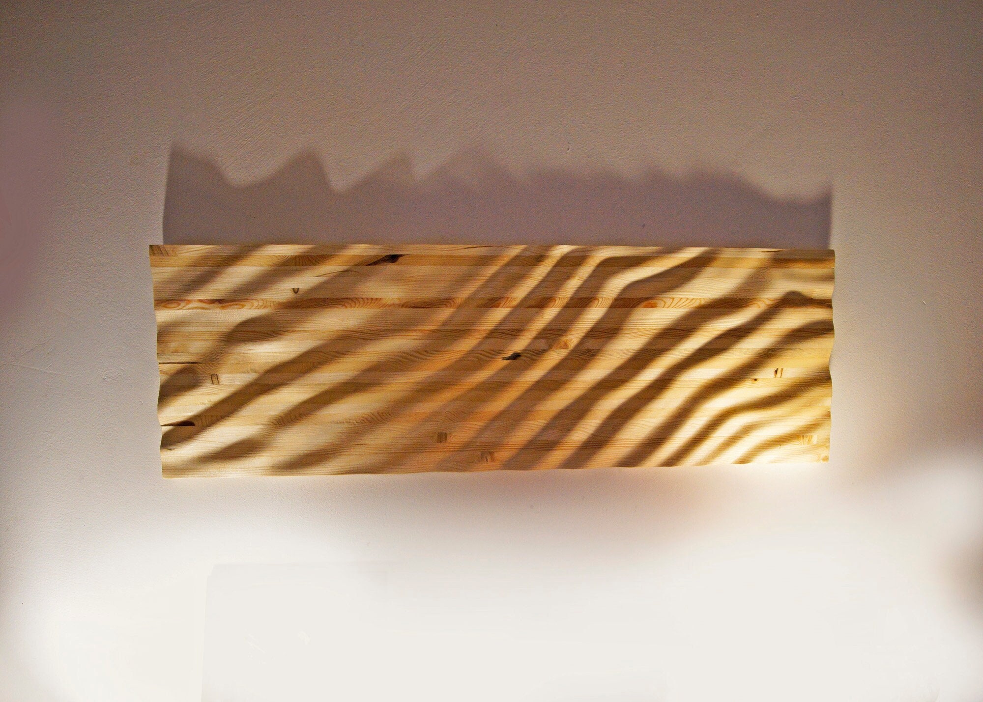 Reclaimed Pallet Art Wooden Waves, Recycled Wood Art, Pallet Wall Art ...