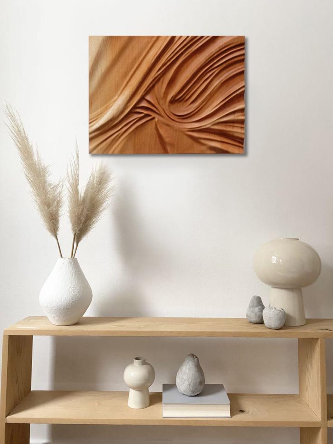 Scandi Interior Design, Home Art, Minimalist Home Decor, Wood Carving ...