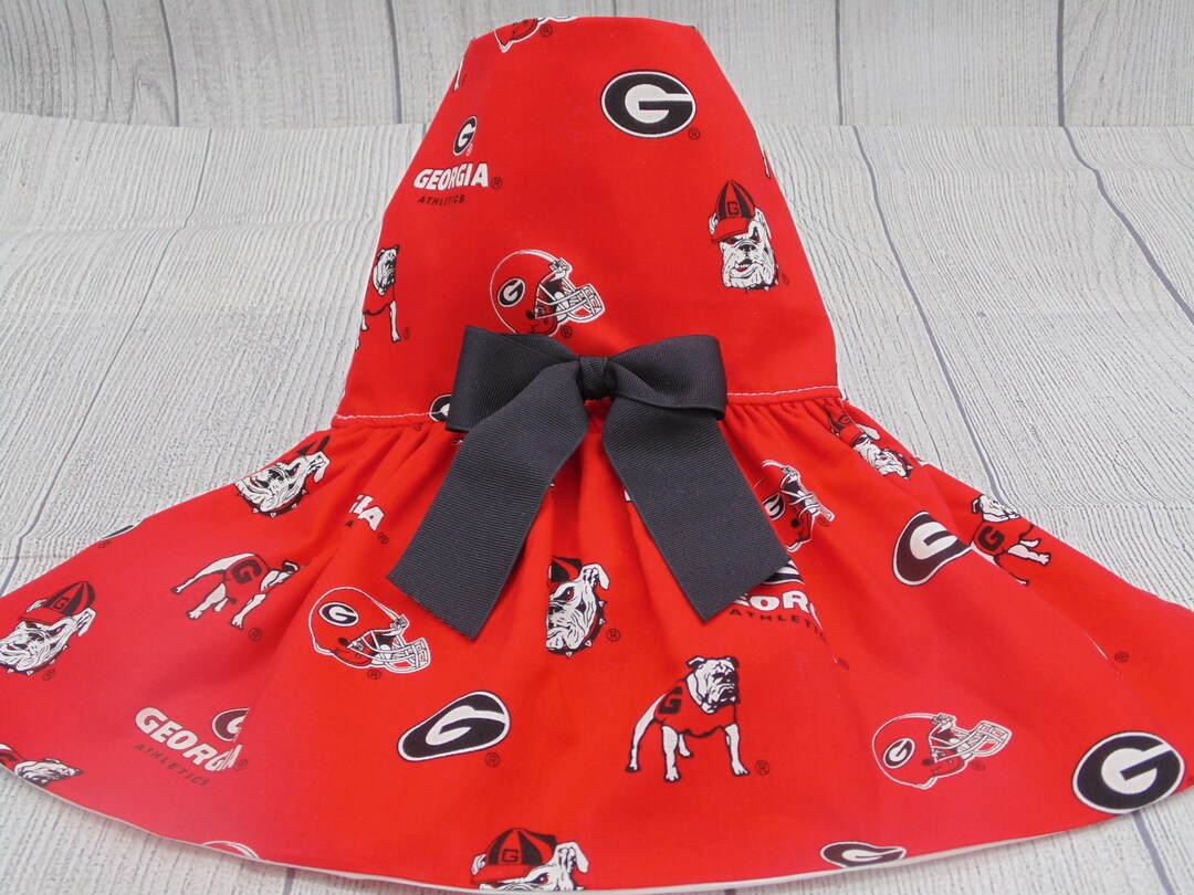 Party Dress for Dog Pet Georgia Football Dress for Your Furry Baby - Etsy