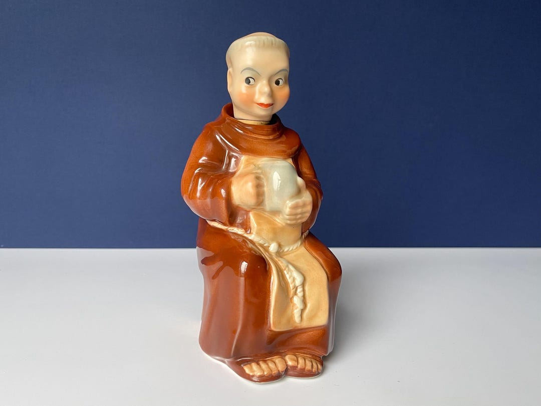 Vintage Monk Decanter & Cork Stopper Figurine. Made in Western Germany ...