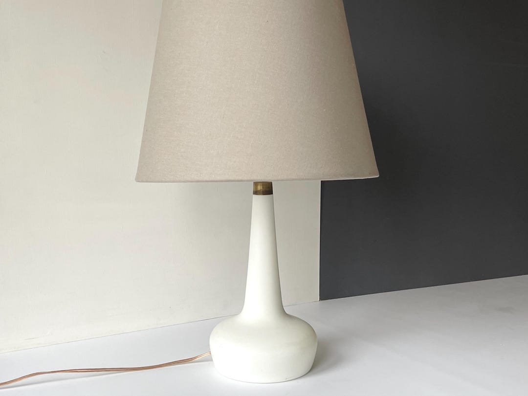 Holmegaard & Le Klint Lamp "model 311" Design by Esben Klint 1949. Matte Opal Glass Table Light ...