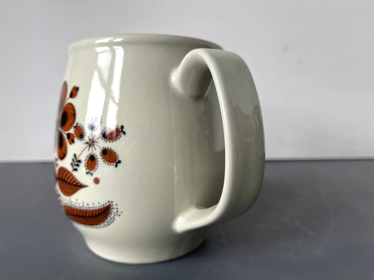 Vintage Hedda Jug, 70s Figgjo Flint. Big Creamer / Jug. Scandinavian ...