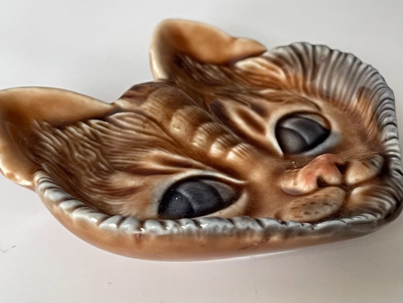 Vintage Wade Porcelain Siamese Cat Face Pin Dish Tray Wall Hanging ...