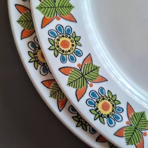 Set of 2 Figgjo Flint plates with flower pattern. Vintage | Etsy
