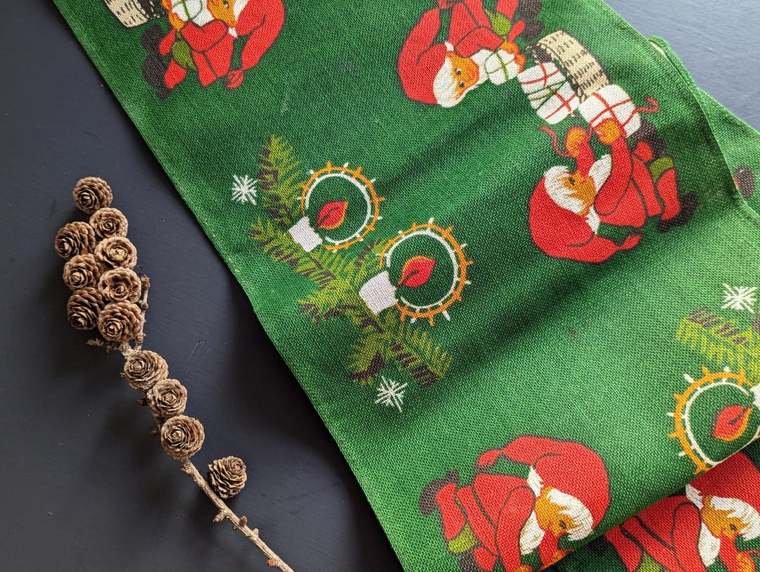 Vintage SODAHL or INKA Christmas Table Runner. Danish Design Made in ...