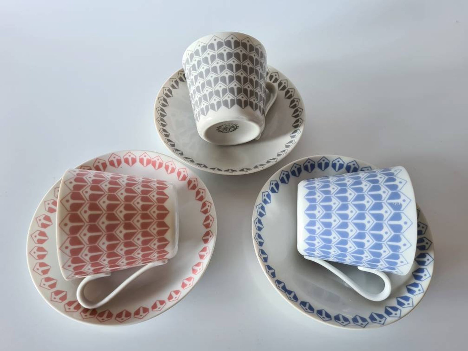 Danish 50s Cup and Saucer duo by LYNGBY of Denmark. | Etsy