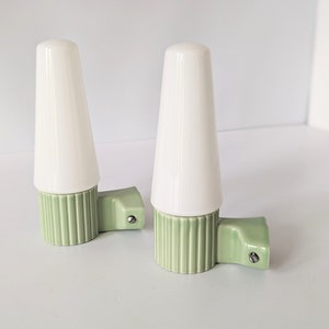 Set of 2 Hans-agne Jacobsson for IFÖ Pastel Green Bathroom Lamps Number ...