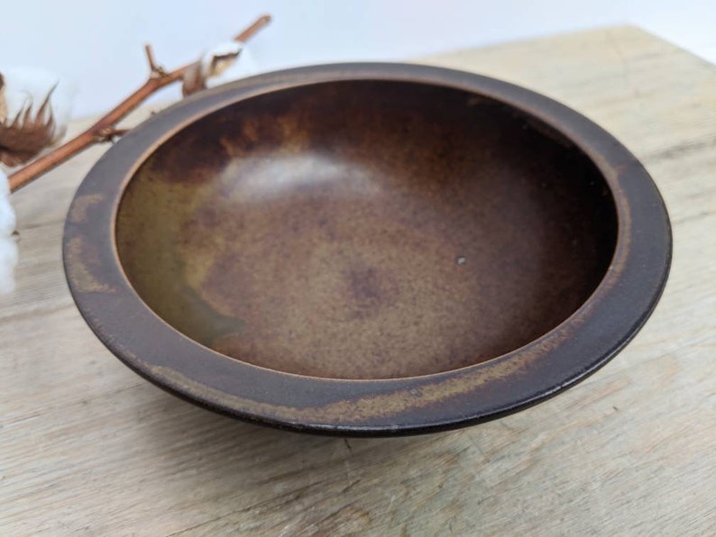 Knabstrup Ceramic Bowl - Danish Bowl With Beautiful Brown Glaze From ...