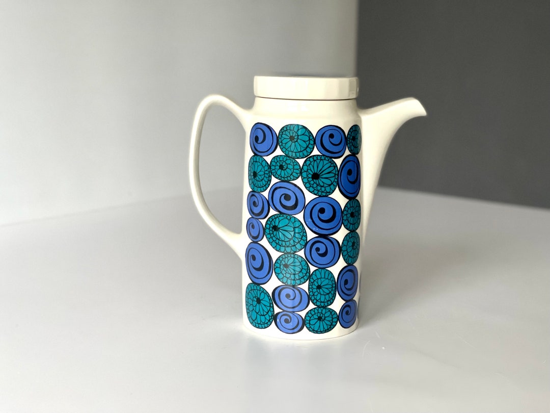 Figgjo Flint Tall Teapot Saturn Pattern, Kirsten Dekor, Vintage ...