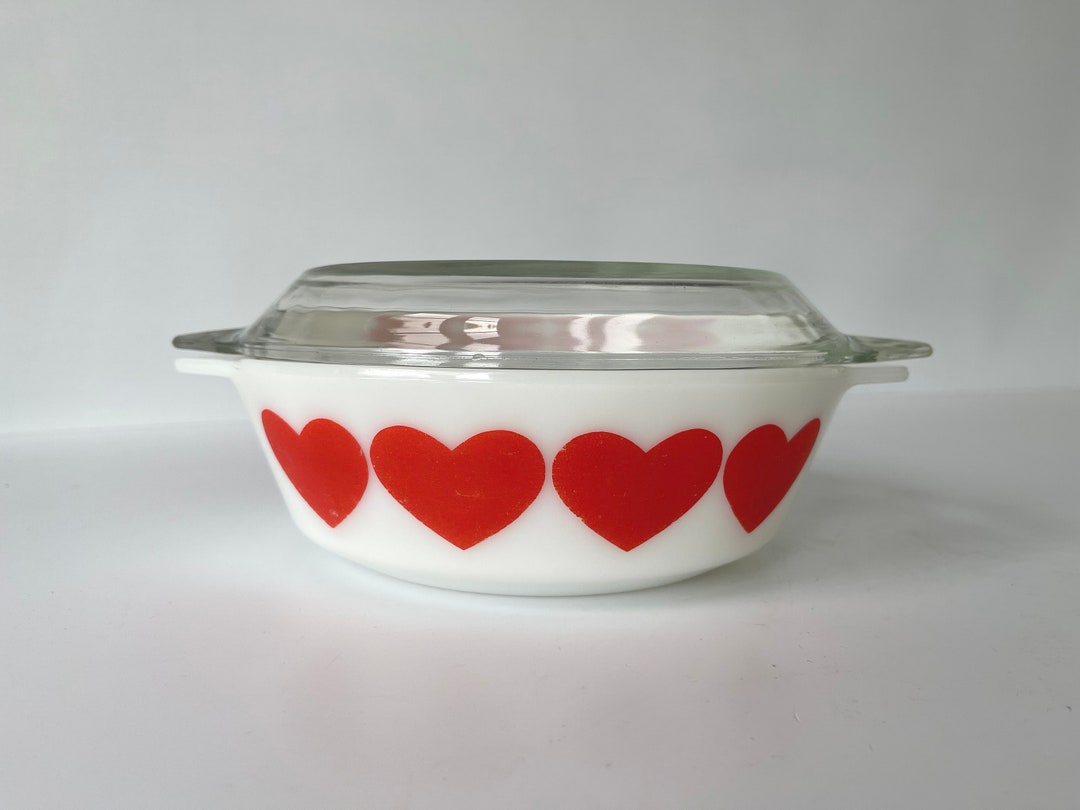 509 - Rare JAJ Pyrex With Hearts - Number 509 - Vintage Collectors Item ...