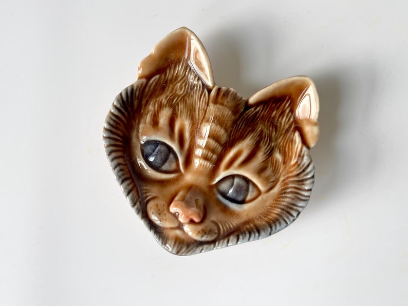 Vintage Wade Porcelain Siamese Cat Face Pin Dish Tray Wall Hanging ...