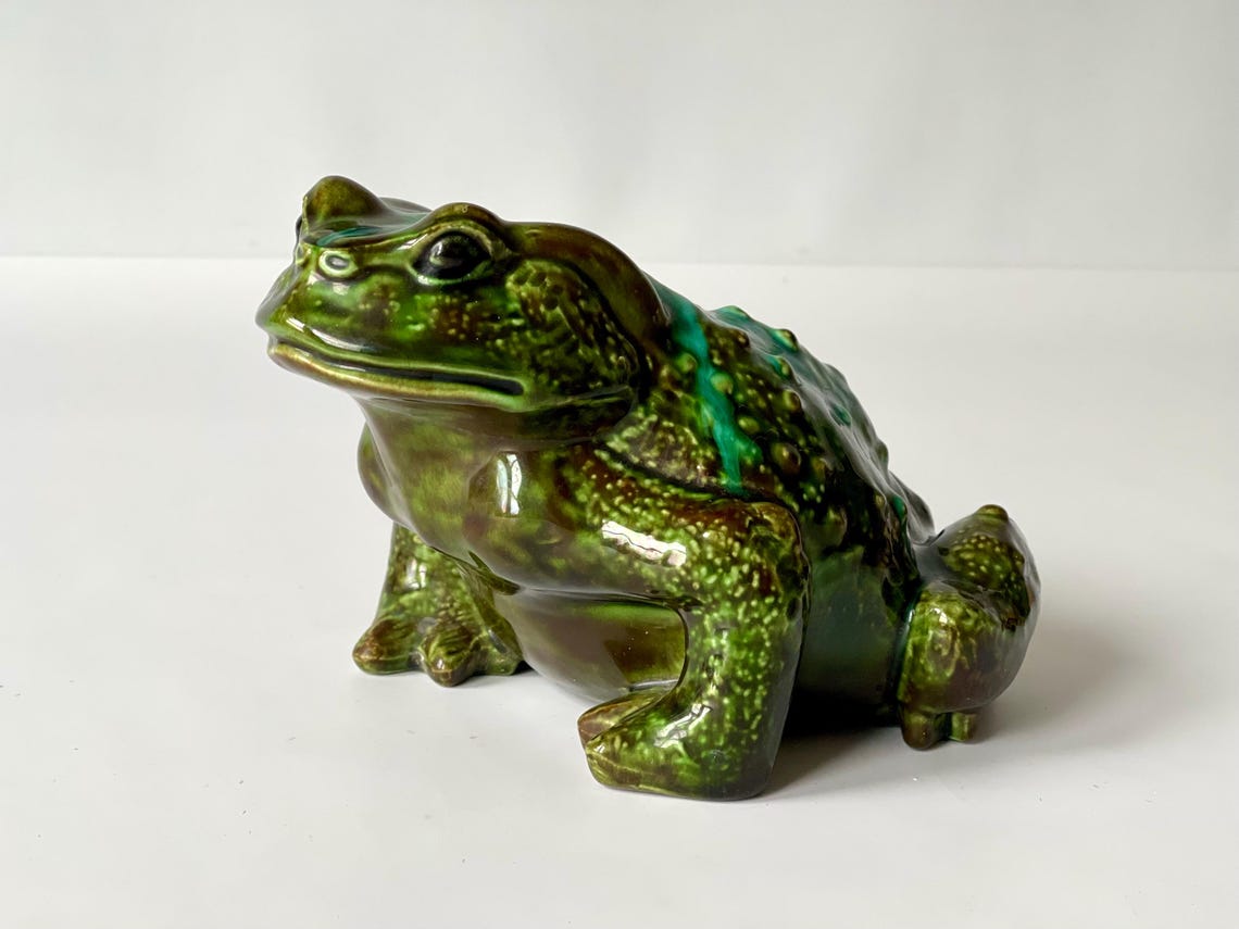 Vintage Arnel's Like Large Ceramic Frog Toad Figurine. - Etsy