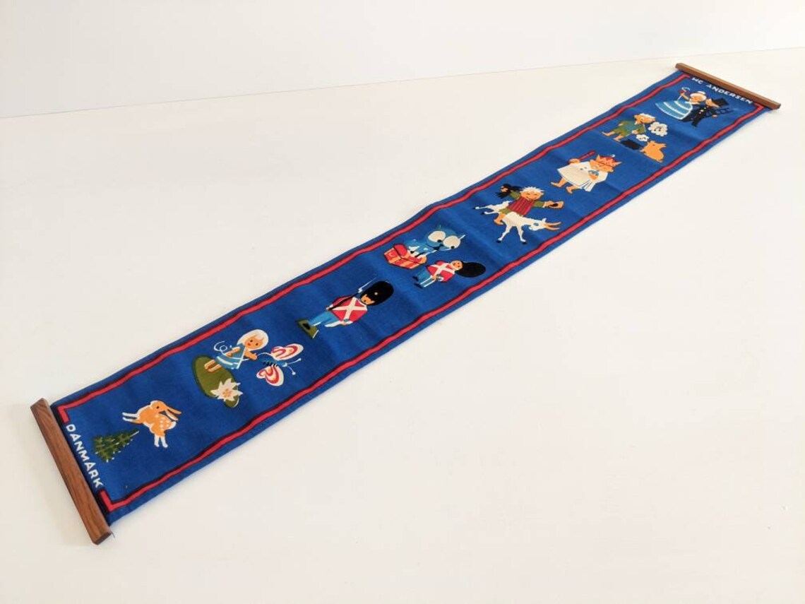 H.C. Andersen Wall Hanging Textile With Motifs From His | Etsy