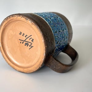 Bitossi Mug Trifoglio Blue - Aldo Londi - Collectors Item - Vintage ...