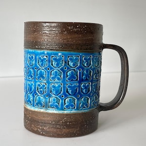 Bitossi Mug Trifoglio Blue - Aldo Londi - Collectors Item - Vintage ...