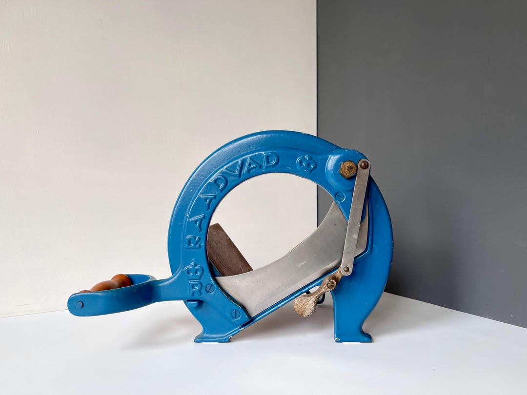 Vintage Danish Raadvad Bread Slicer / Cutter in Petrol Blue. Model 294 ...