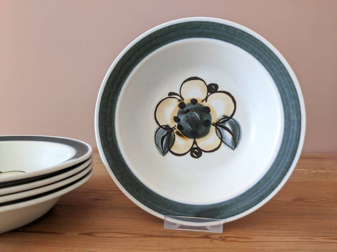 Set of 2 Inger Waage "senja" Soup / Cereal Plate - by Stavangerflint, Norway - Mid Century ...