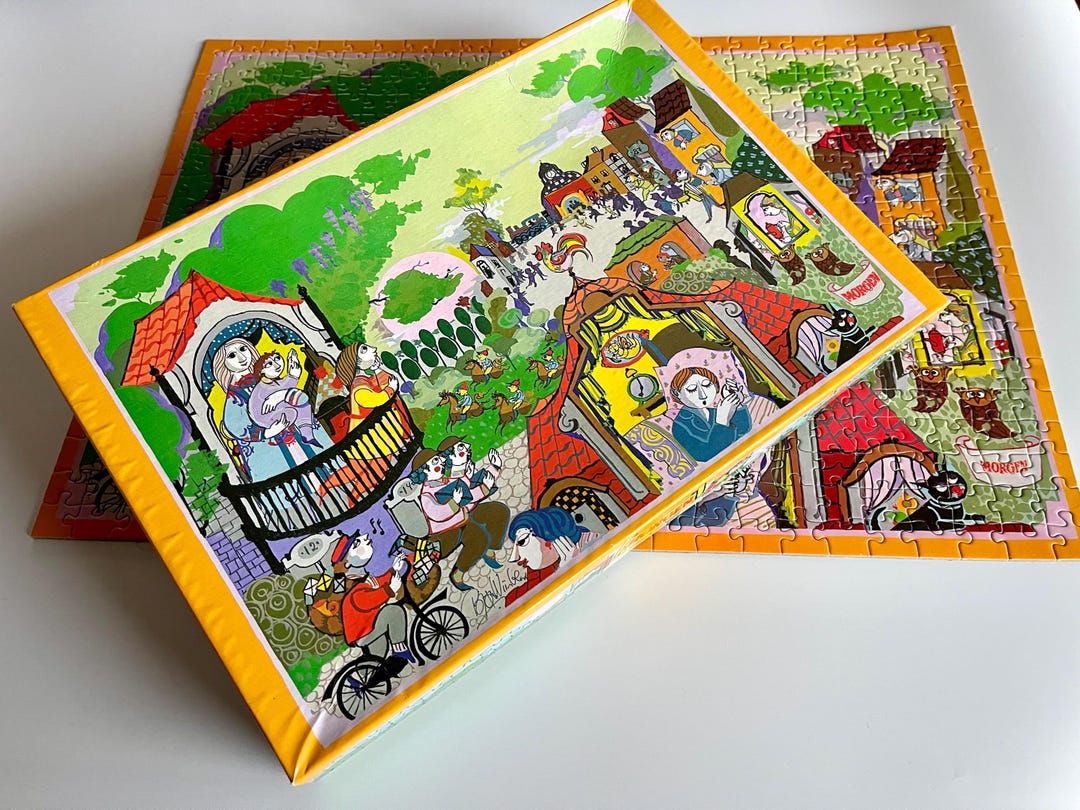 Bjørn Wiinblad 1982 Jigsaw Puzzle. "morning" Designed by Danish Artist ...