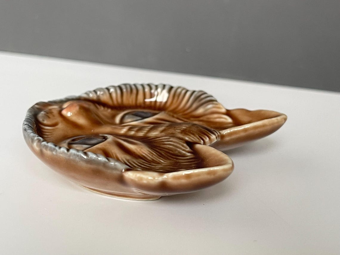 Vintage Wade Porcelain Siamese Cat Face Pin Dish Tray Wall Hanging ...
