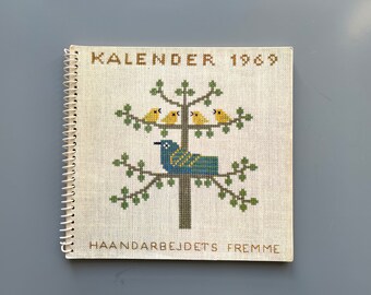 1969 Danish Cross Stitch Book / Calendar Design by Else Thordur Hansen ...