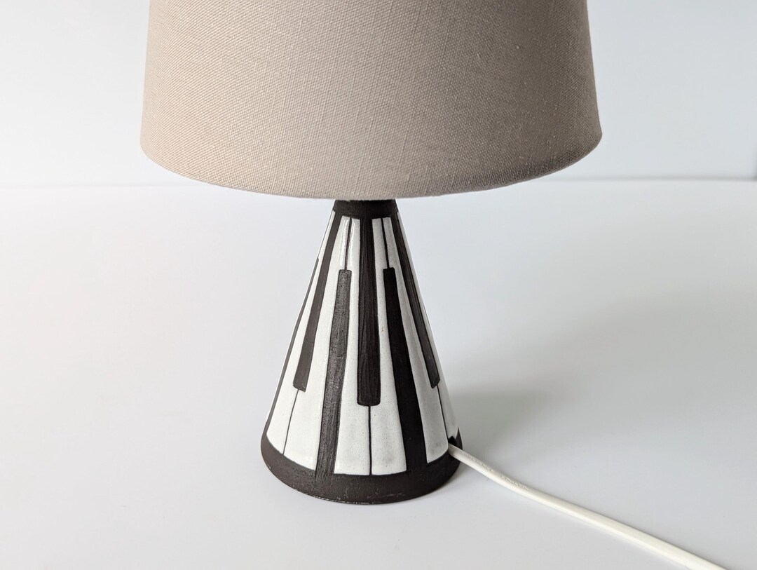 Expressive 70s Table Lamp by Michael Andersen, Bornholm, Denmark. Eu ...