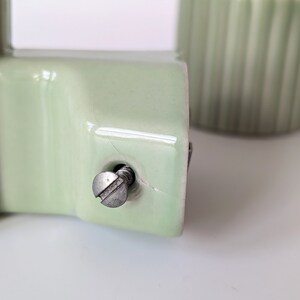 Set of 2 Hans-agne Jacobsson for IFÖ Pastel Green Bathroom Lamps Number ...