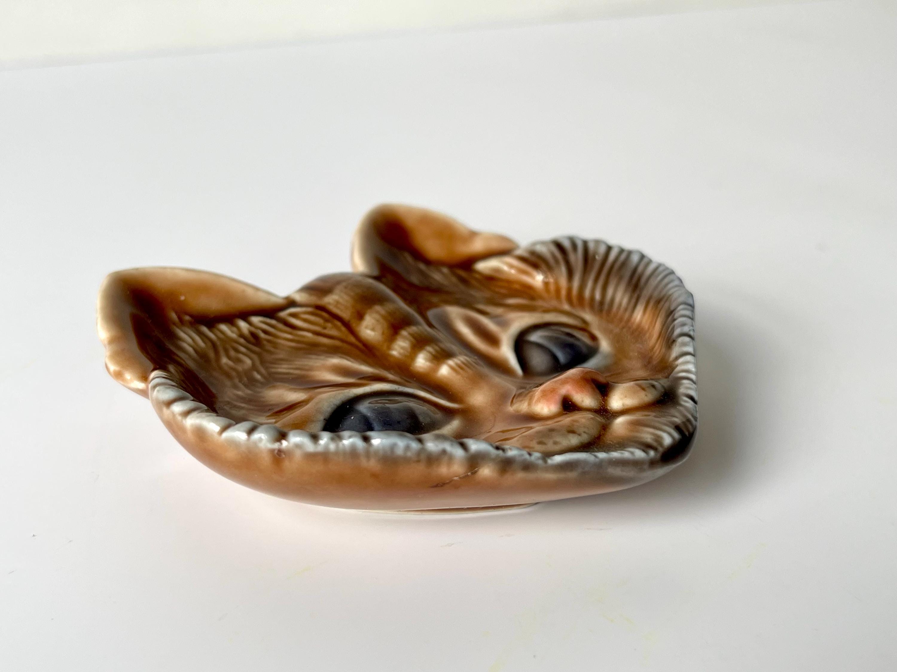 Vintage Wade Porcelain Siamese Cat Face Pin Dish Tray Wall Hanging ...