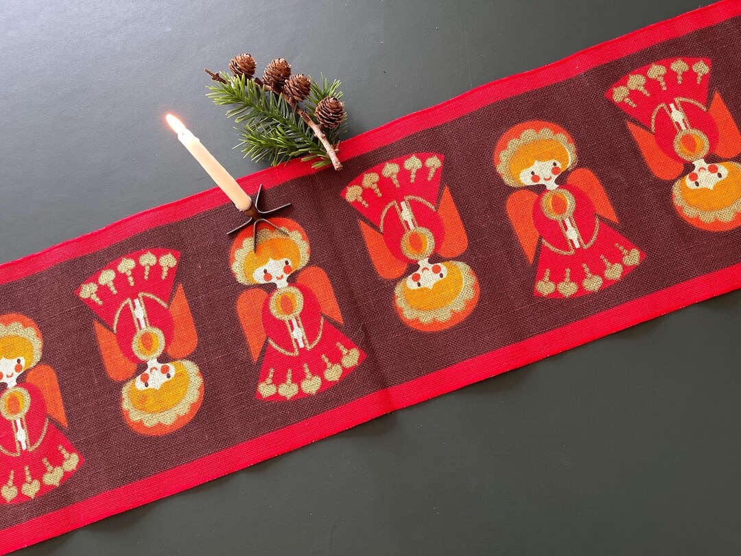 Vintage SØDAHL Christmas Table Runner - Danish Design - Made in 70s ...