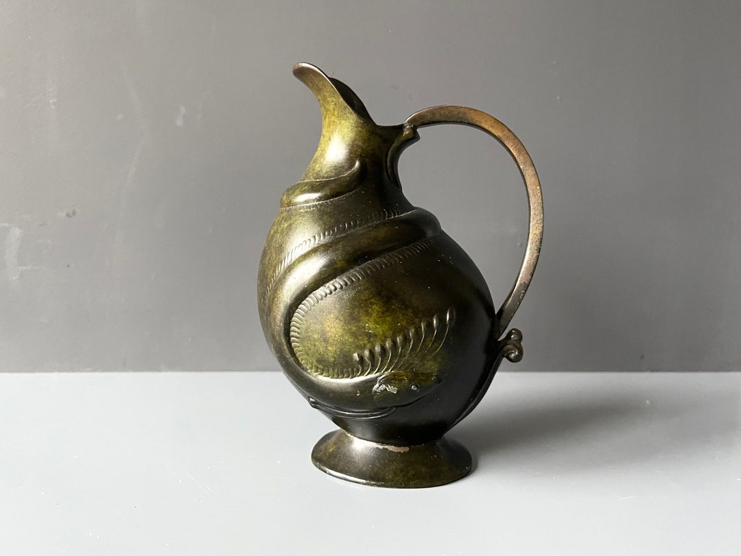 Amazing Bronze Vase From 1920s, 1930s or 1940s. Vase With Marine Life ...