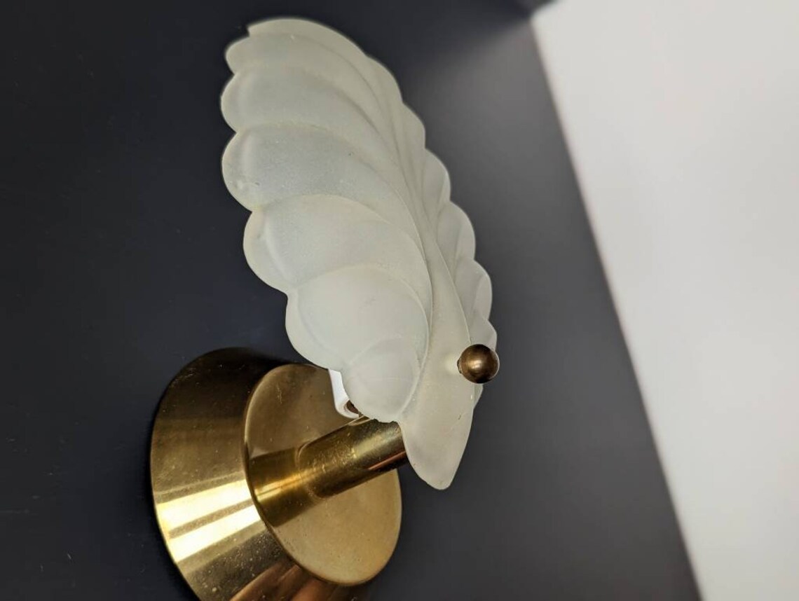 Vintage Sea Shell Wall Sconce Scandinavian Design From - Etsy