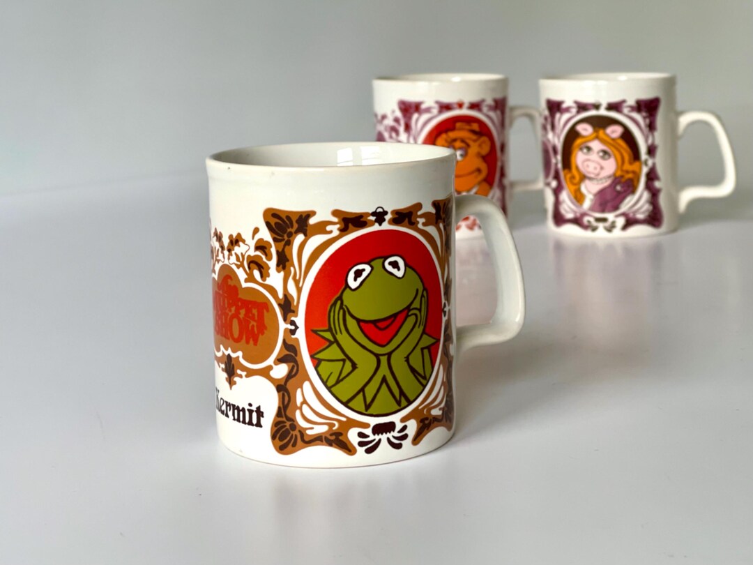 Rare Vintage Muppet Show Mug Collectors Piece KERMIT the Frog Kiln ...