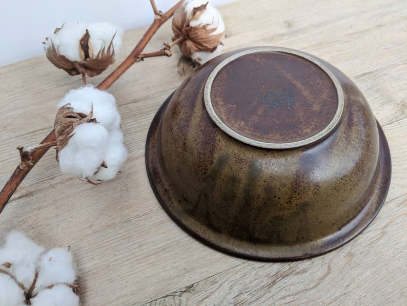 Knabstrup Ceramic Bowl Danish Bowl With Beautiful Brown | Etsy