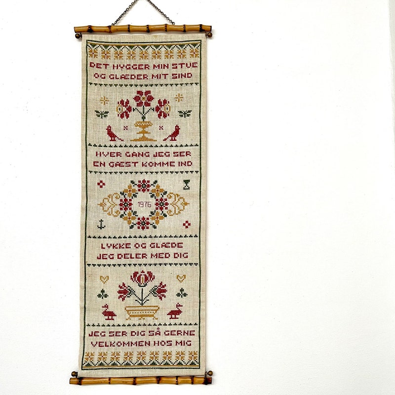Cross Stitch Hanging - Etsy