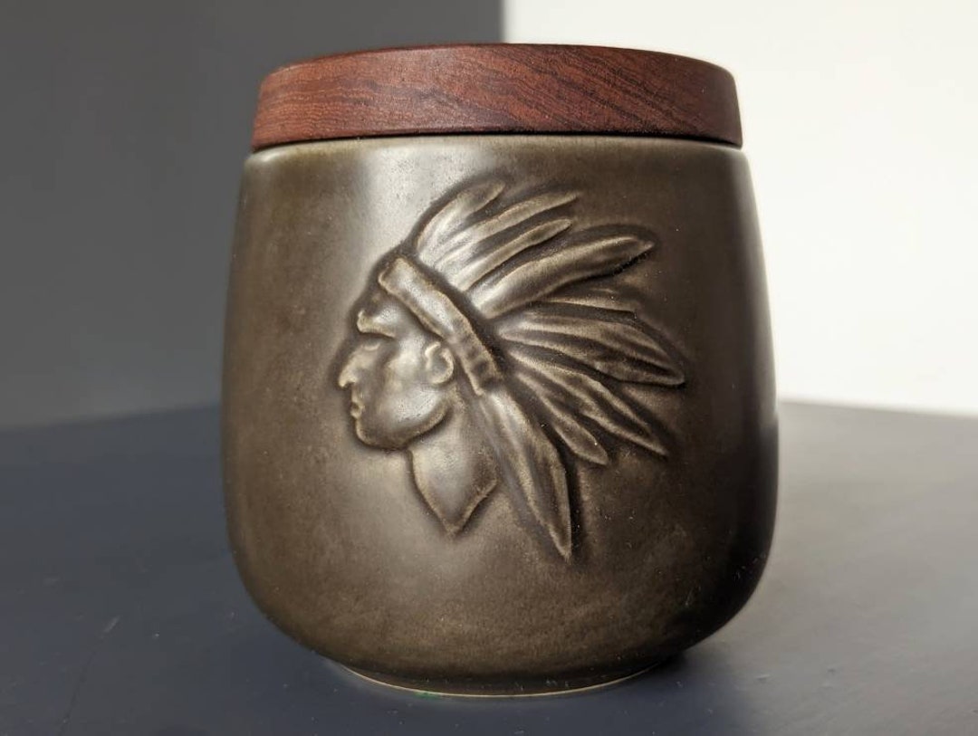 Rare Danish Tobacco Can / Jar by Søholm. Jar With Teak Lid and ...