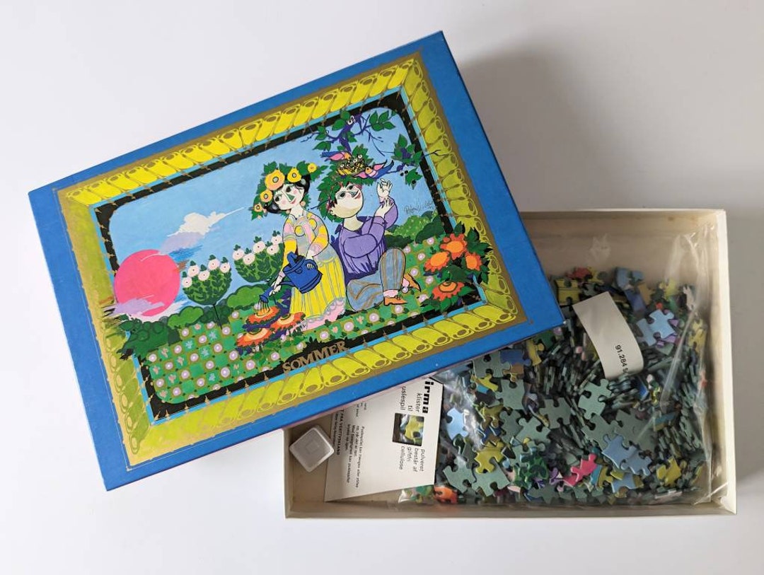 Bjørn Wiinblad NEW OLDSTOCK 1973 Puzzle. With Glue to Transform to Wall ...