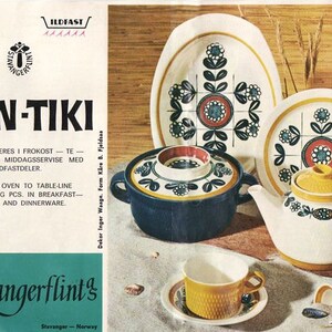 Coffey Trio Kon Tiki by Inger Waage for Stavangerflint. Norway 50s ...
